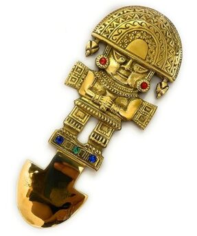 Metal Tumi Knife Inca God Deity Peruvian Inca Ritual Wall Plaque Wall ...